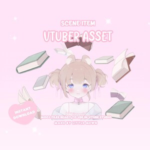 Vtuber Asset | Rigged Floating Magic Books - Etsy