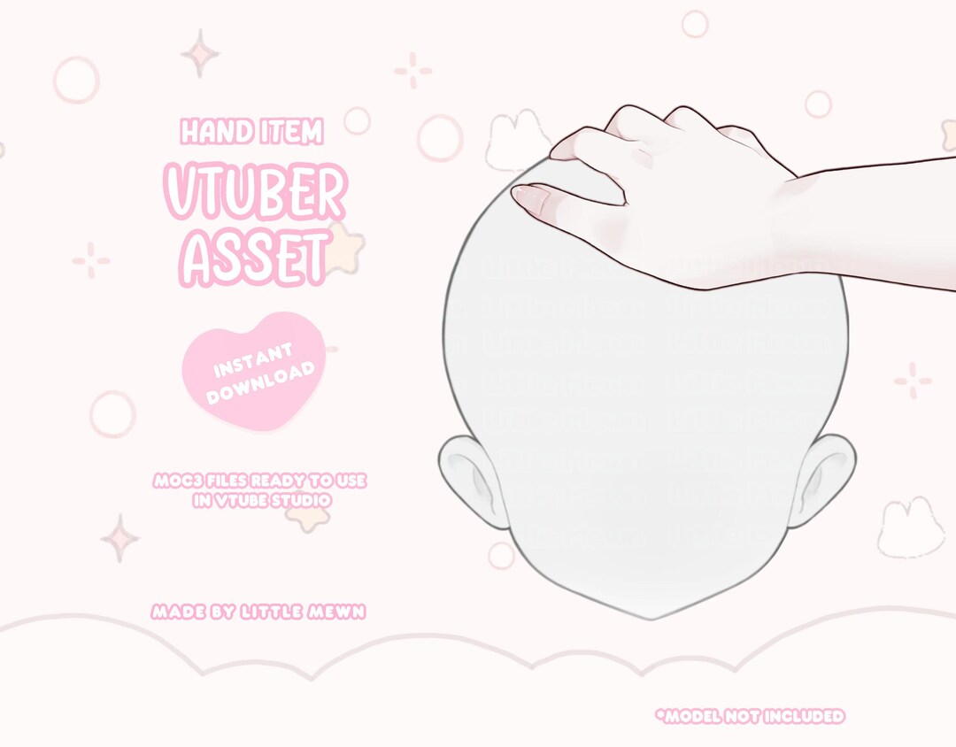 Vtuber Asset | Head Petting Hand | Vtube Studio - Etsy UK