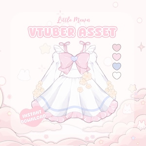 Vtuber Asset | Winter Princess Leia Dress | Vtube Studio - Etsy
