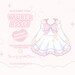 Vtuber Asset | Winter Princess Leia Dress | Vtube Studio - Etsy