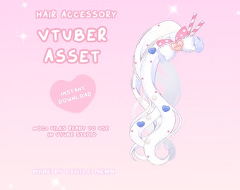 Rigged Vtuber Hair Buns Twin Tails, Alternate Hair Style, Customizable ...