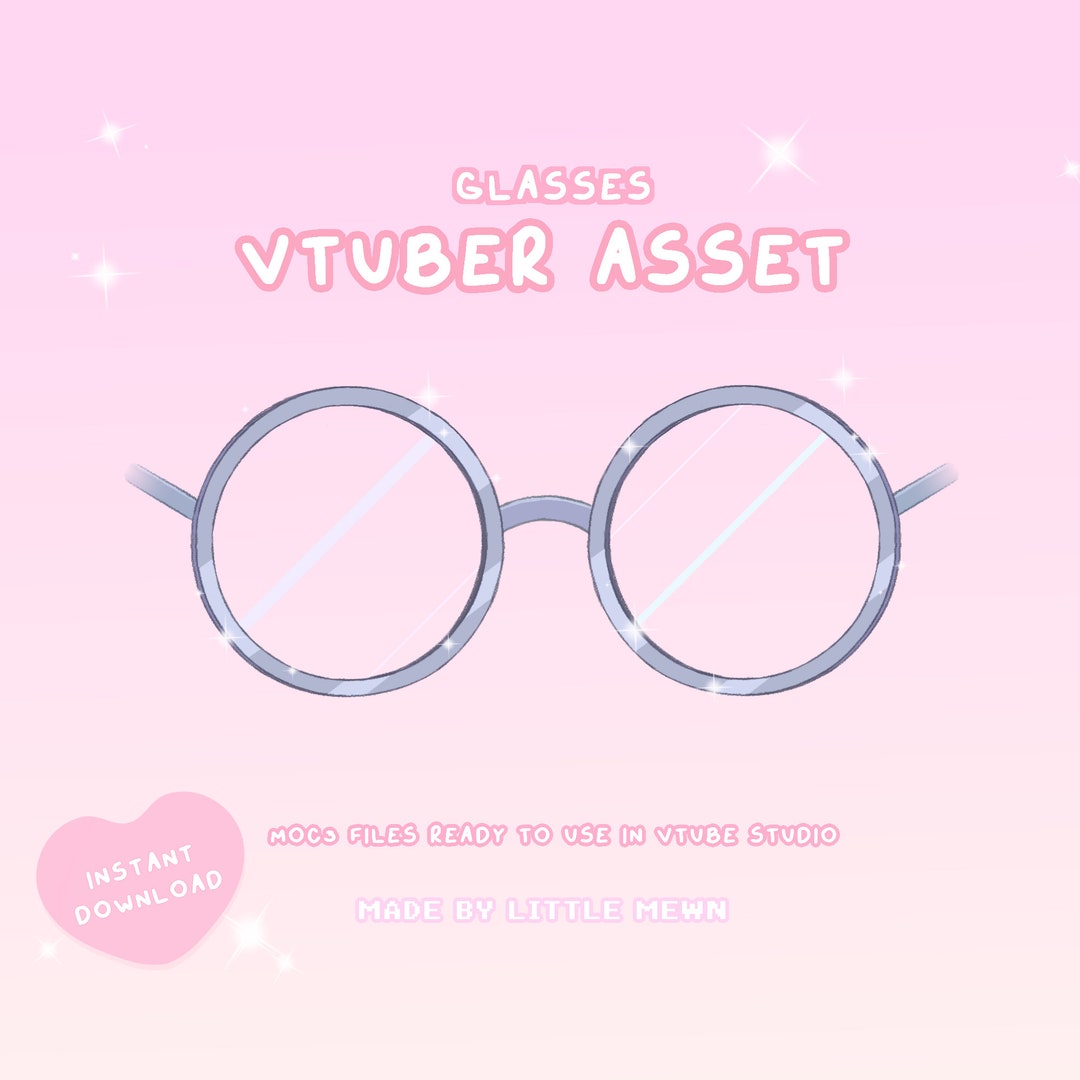Vtuber Asset Rigged Blueberry Glasses - Etsy UK