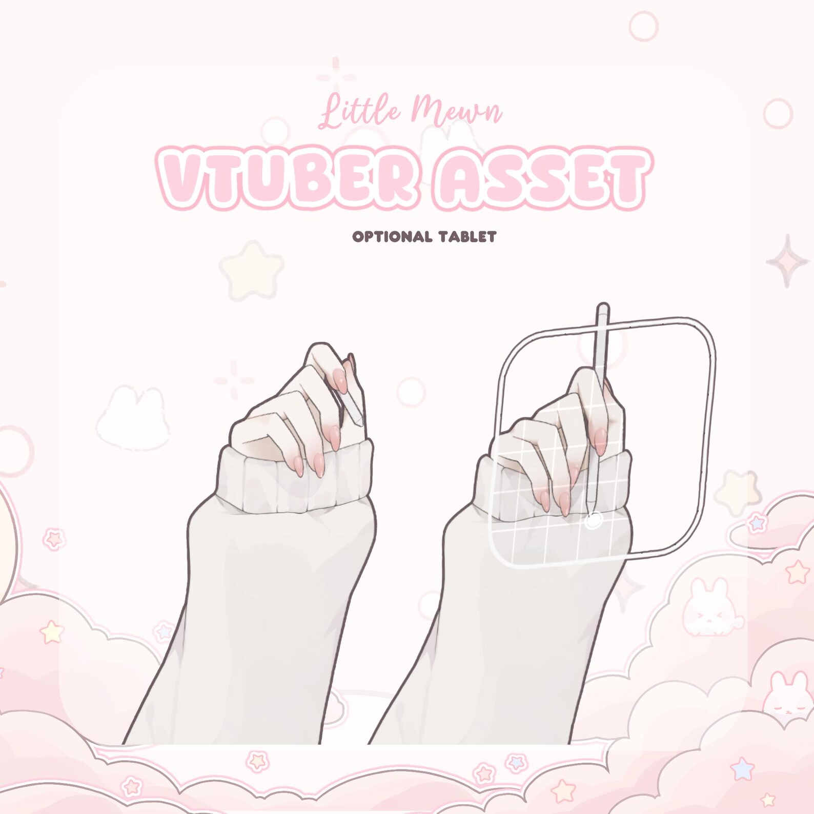 Vtuber Asset | Drawing Tablet Pen Mouse Tracker | Vtube Studio - Etsy