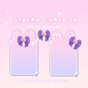 Magical Bunny Chat Box Bundle | for Streaming on Twitch OBS | Custom ...