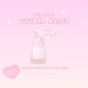 Vtuber Asset | Rigged Sweet Stitch Scarf - Etsy