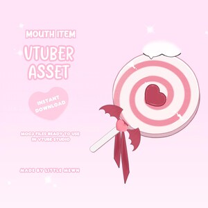Vtuber Asset | Blood Bite Pop | Vtube Studio - Etsy
