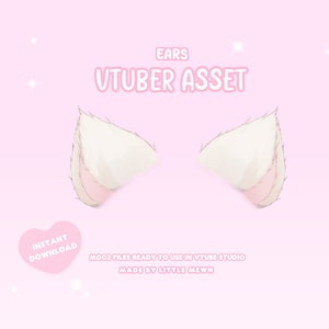 Vtuber Asset | Rigged Fluffy Cat Ears - Etsy