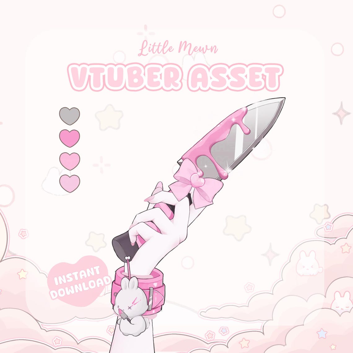Vtuber Asset | Rigged Cute Cutting Knife - Etsy