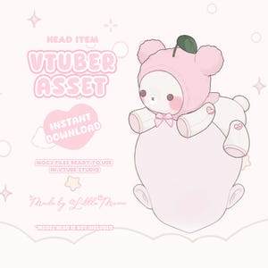 Vtuber Asset | Cherry Bear Plush | Vtube Studio - Etsy
