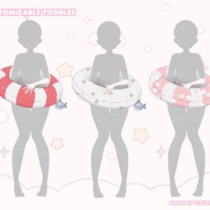 Vtuber Asset | Customizable Swim Ring Floatie | Vtube Studio - Etsy