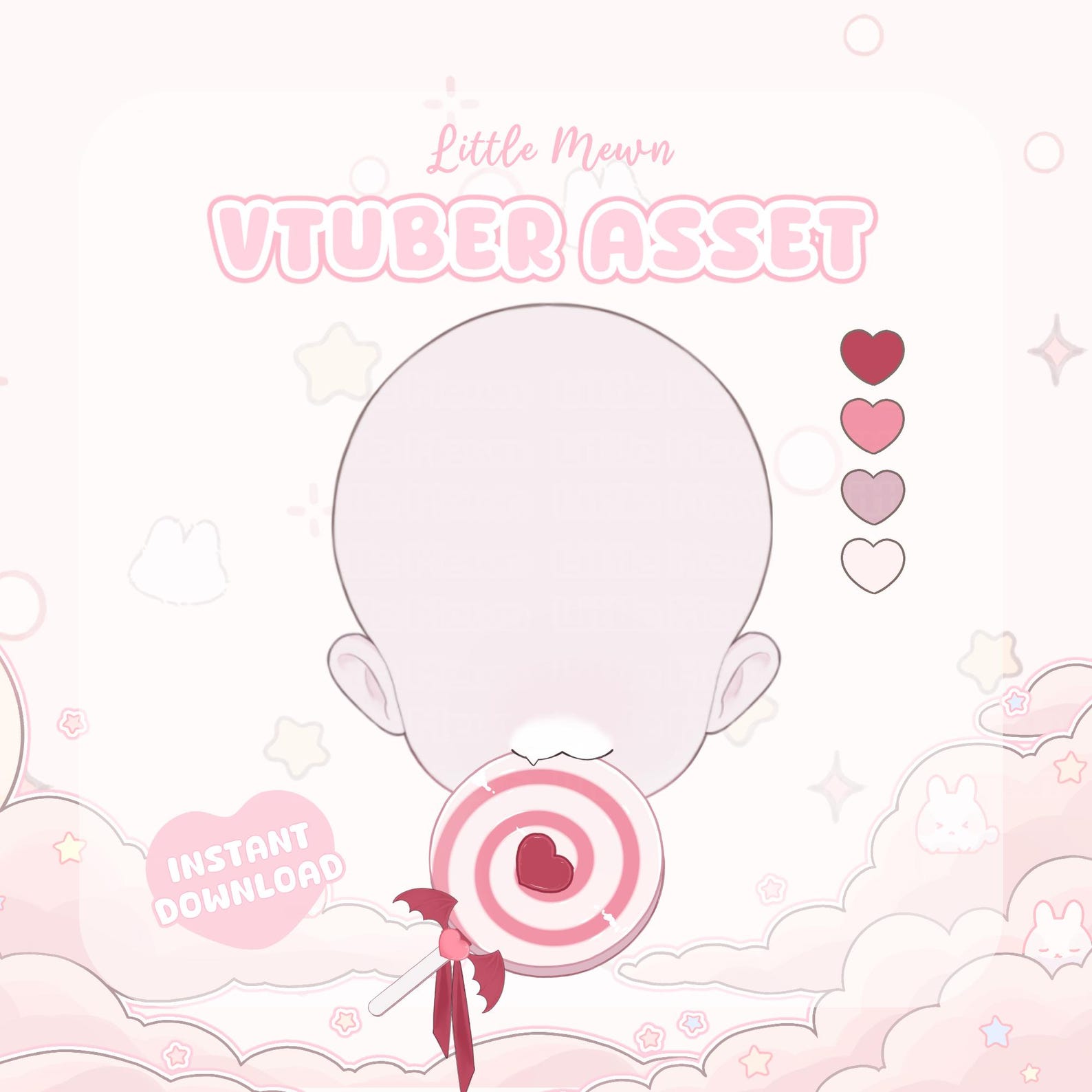 Vtuber Asset | Blood Bite Pop | Vtube Studio - Etsy