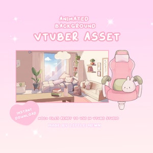 Vtuber Background | Animated Cosy Bedroom - Etsy