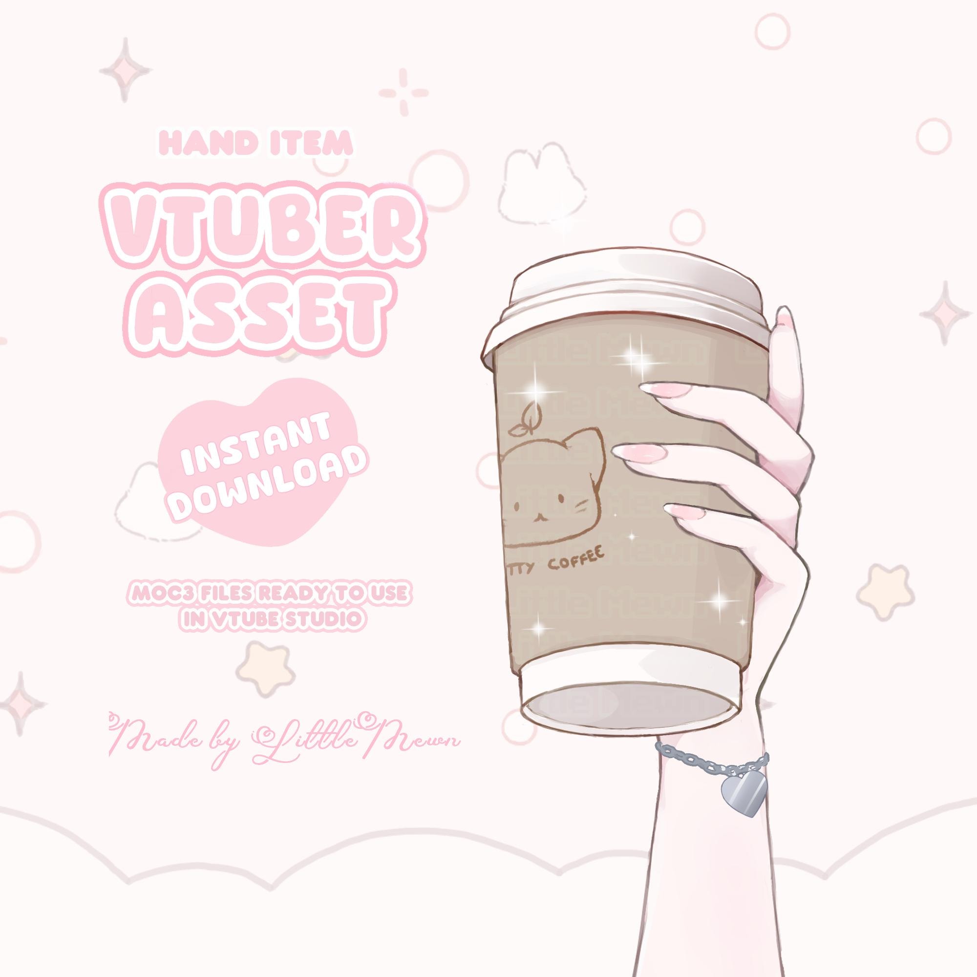 Vtuber Asset | Rigged Kitty Coffee - Etsy Canada