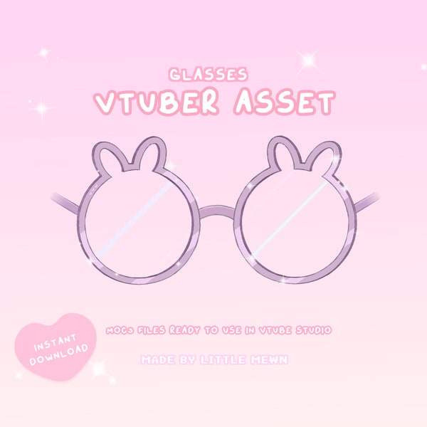 Glasses Vtuber Asset - Etsy