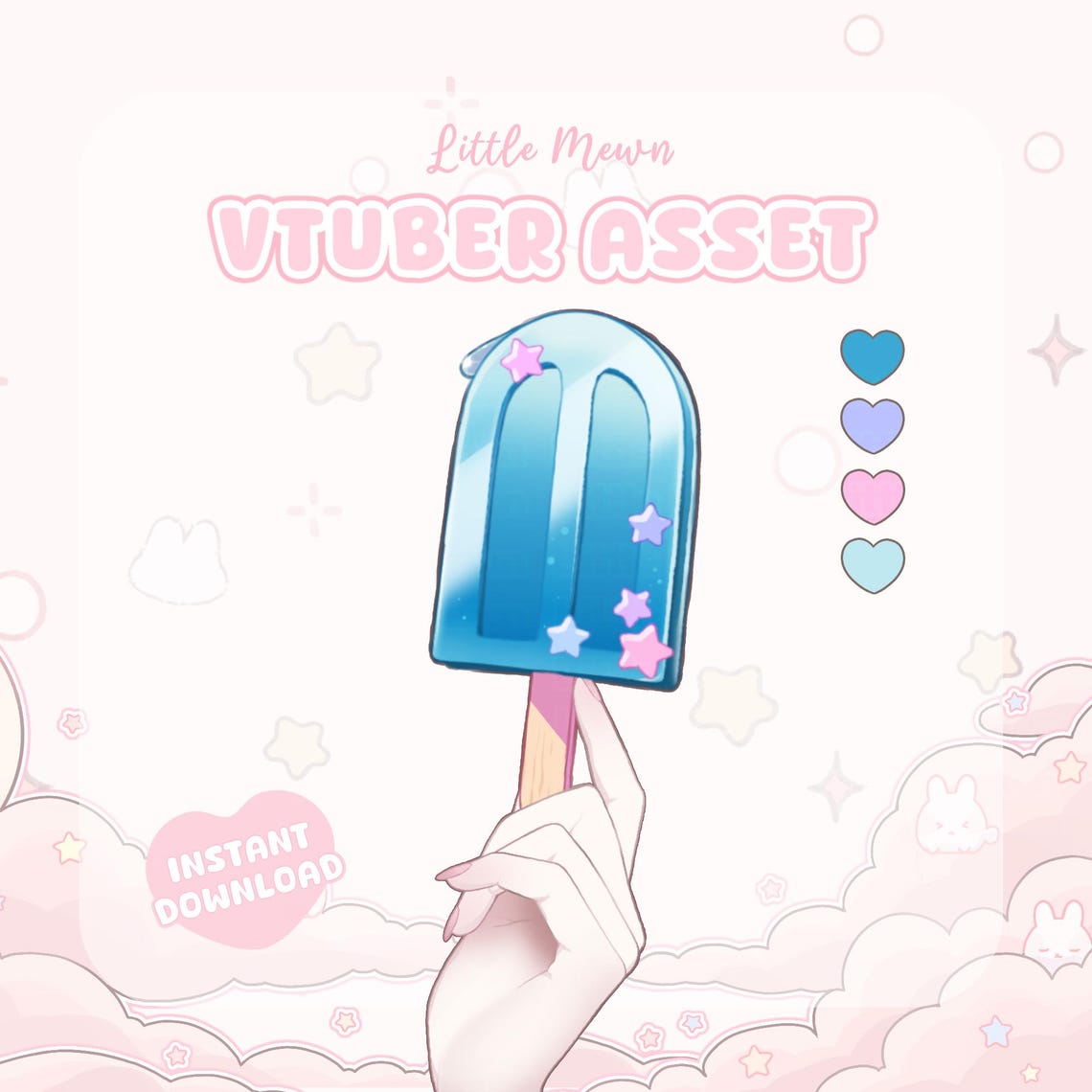Vtuber Asset | Rigged Melty Ice Pop - Etsy