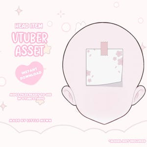 Vtuber Asset | Customizable Sticky Note | Vtube Studio - Etsy