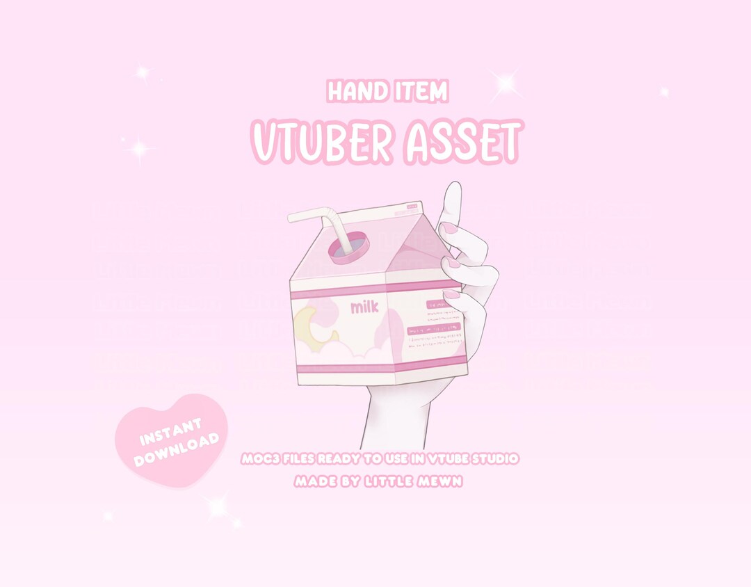 Vtuber Asset | Moon Milk | Vtube Studio - Etsy