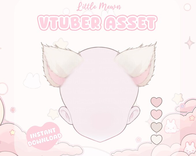 Vtuber Asset | Rigged Sweet Melody Cat Ears - Etsy Canada