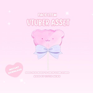 Vtuber Asset | Rigged Kuma Lollipop - Etsy