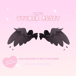 Vtuber Asset | Rigged Fallen Angel Wings - Etsy