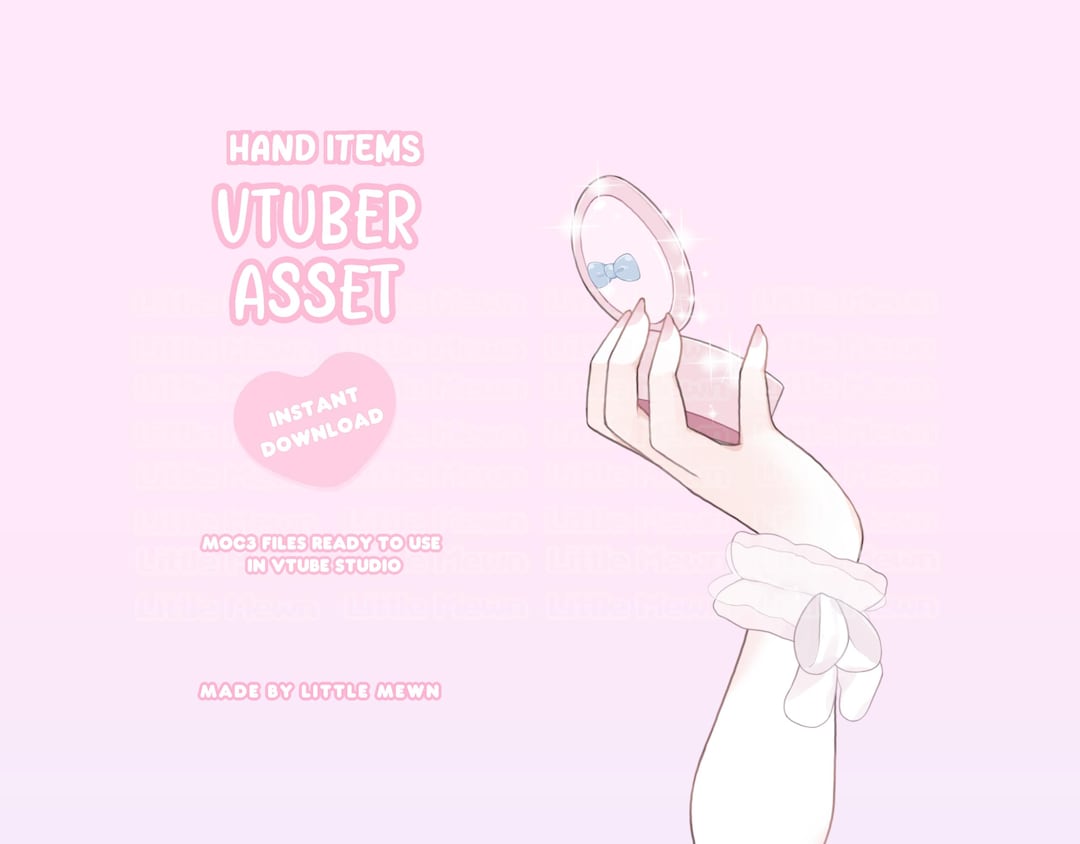 Vtuber Asset | Powder Puff Set | Vtube Studio - Etsy