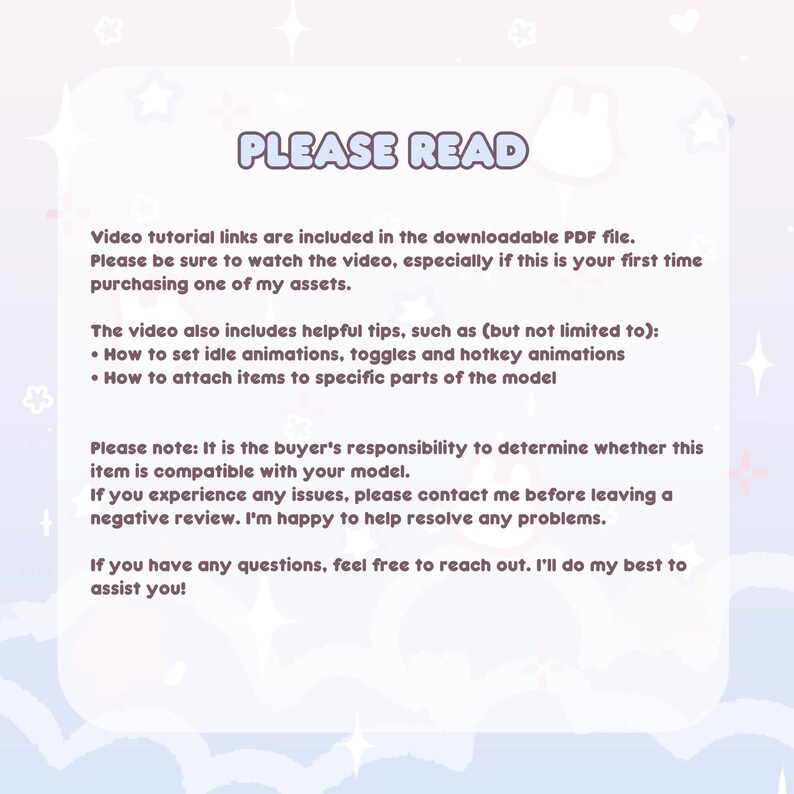 Vtuber Asset | Customizable Oso Bear Sticky Note | Vtube Studio - Etsy