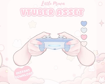 Animated Vtuber Asset Pastel Goth Game Controller for Vtube Studio ...