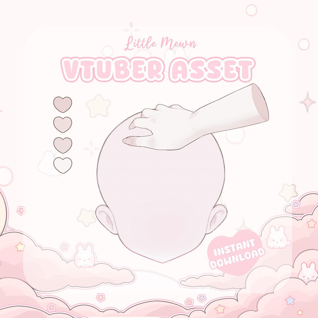 Vtuber Asset | Head Petting Hand | Vtube Studio - Etsy