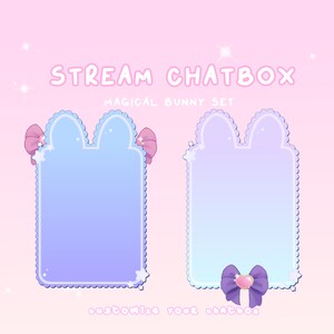 Magical Bunny Chat Box Bundle | for Streaming on Twitch OBS | Custom ...