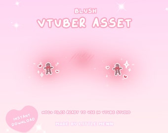 RIGGED Vtuber Asset, Vtuber Blush, Vtuber Makeup, Vtuber Blush Asset ...