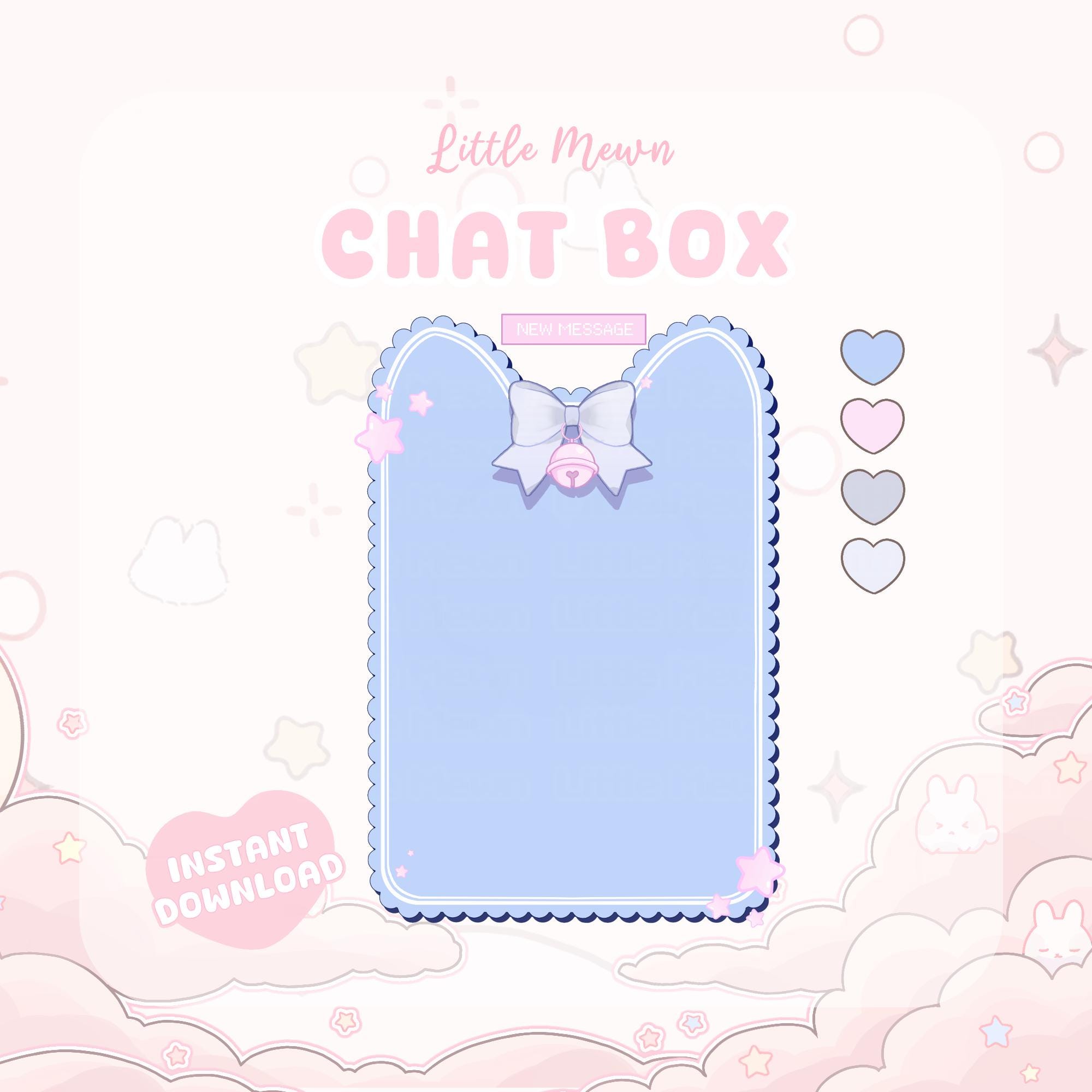 Animated Blue Cat Chat Box Twitch Overlay (digital Download) - Etsy