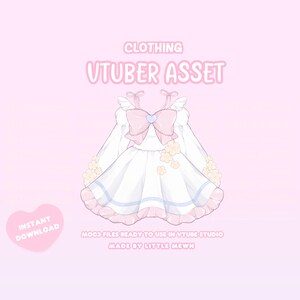 Vtuber Asset | Winter Princess Leia Dress | Vtube Studio - Etsy