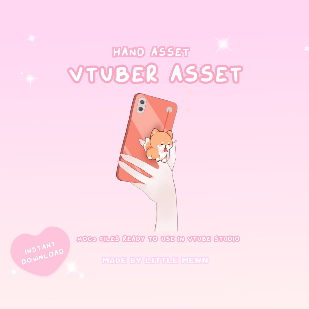 Vtuber Asset | Rigged Charmcall Shiba Inu Phone - Etsy
