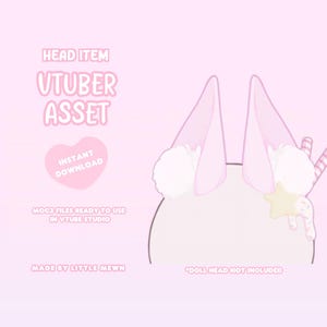 Vtuber Asset | Sugar Fox Ears | Vtube Studio - Etsy