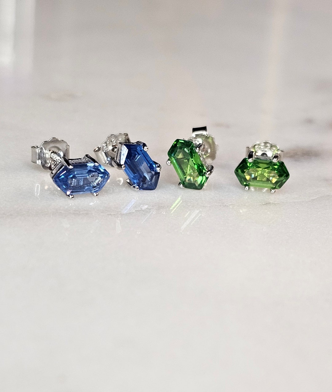 Rupee Stud Earrings, Sterling Silver, Video Game Jewelry, Gamer Gift - Etsy
