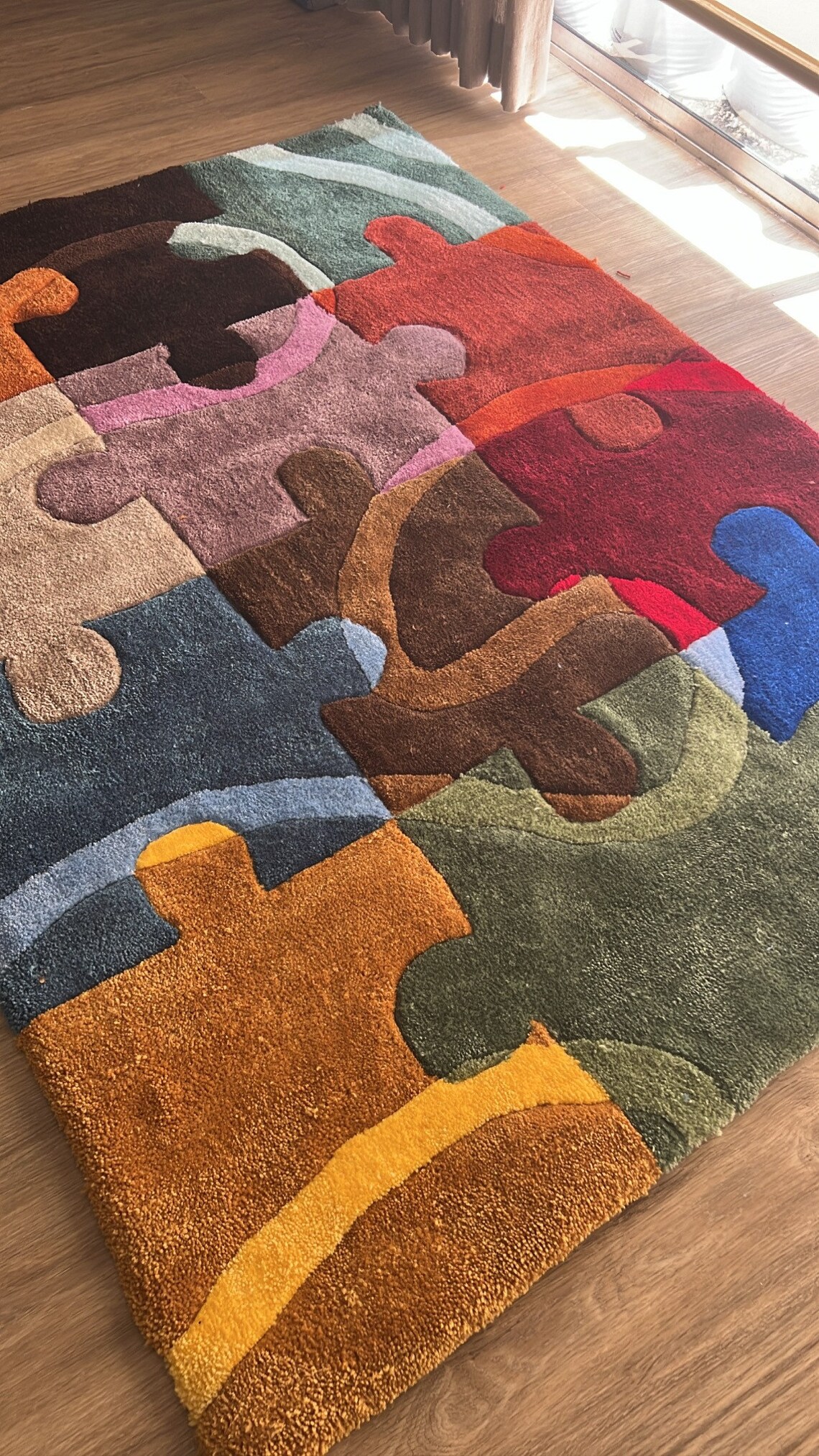 Puzzle Tufted Rug - Etsy