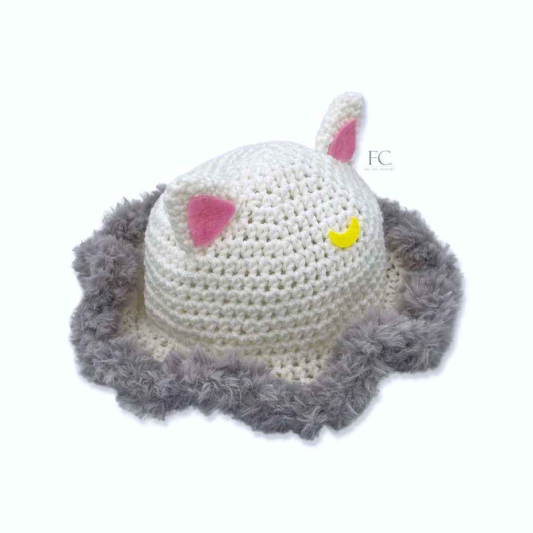 Sailor Moon Luna Hat. Crochet Bucket Hat Sailor Moon. Sailor Moon Hat ...