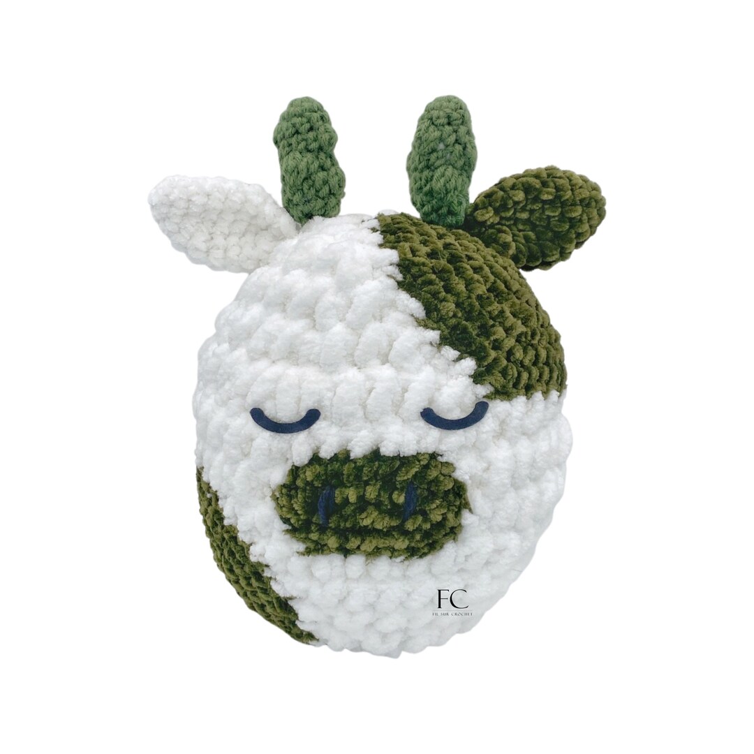 Crochet Cow. Pickle Cow Plushie. Cow Plush. Amigurumi Cow. - Etsy
