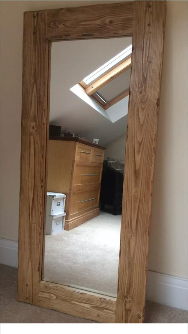 Beautiful Quality Rustic Wooden Full Length Style Mirror - Etsy UK