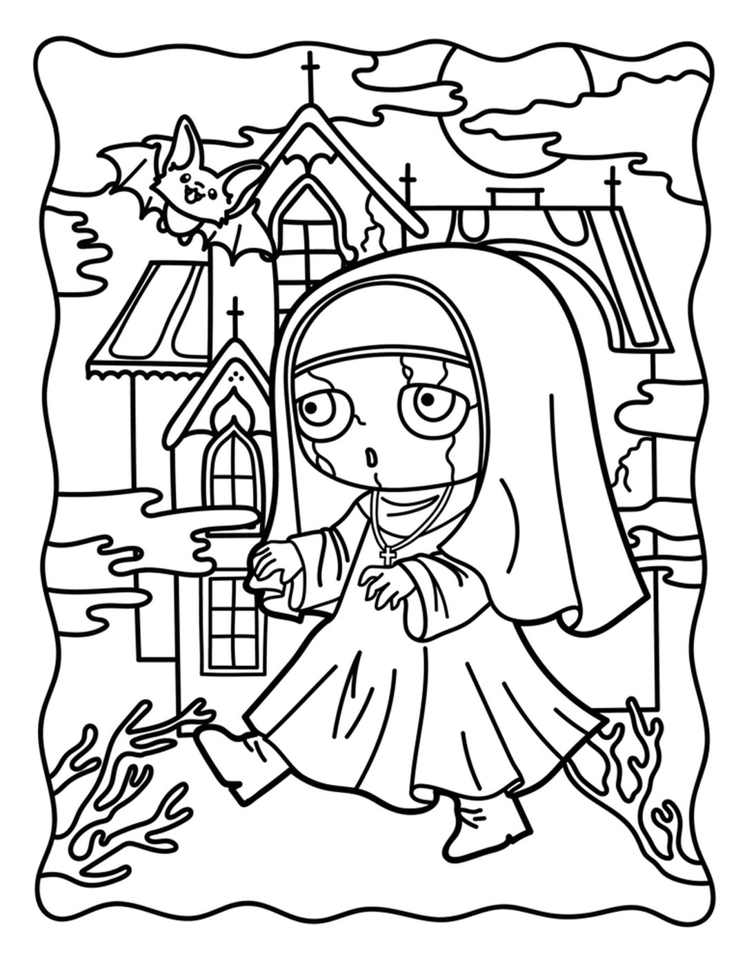 30 Printable HALLOWEEN COLORING PAGES - Etsy UK