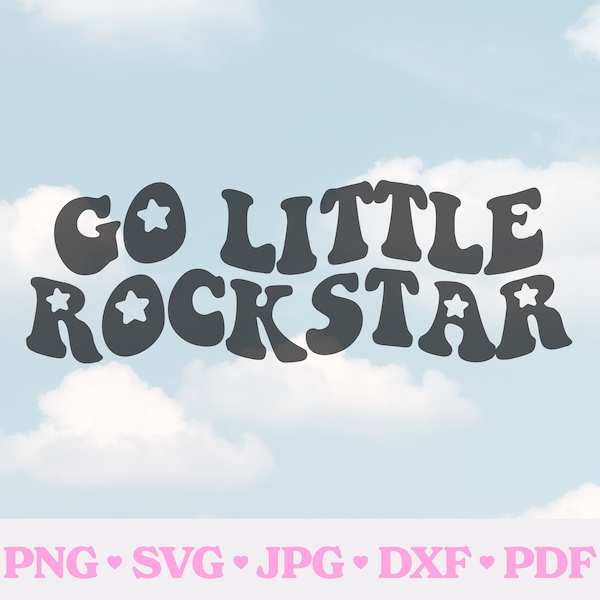 Go Little Rockstar Svg - Etsy