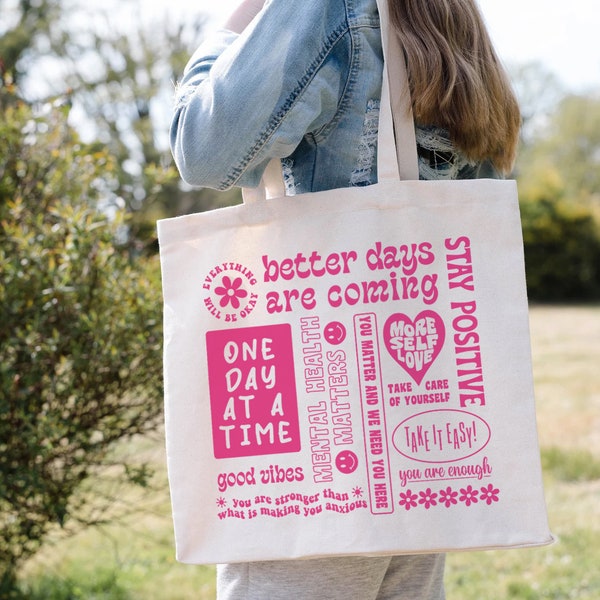 Tote Bags Quotes Aesthetic - Etsy