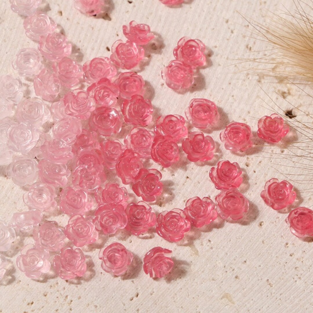 UV Color Changing Acrylic Flowers for Nail Art/ Nail Decoration - Mixed ...