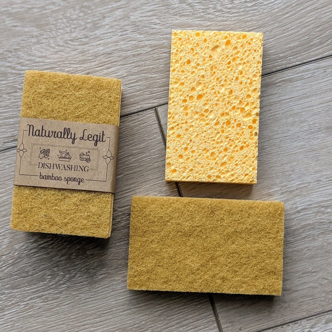 Bamboo Compostable Sponges - Etsy