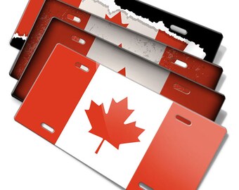 Canadian Flag License Plate - Etsy
