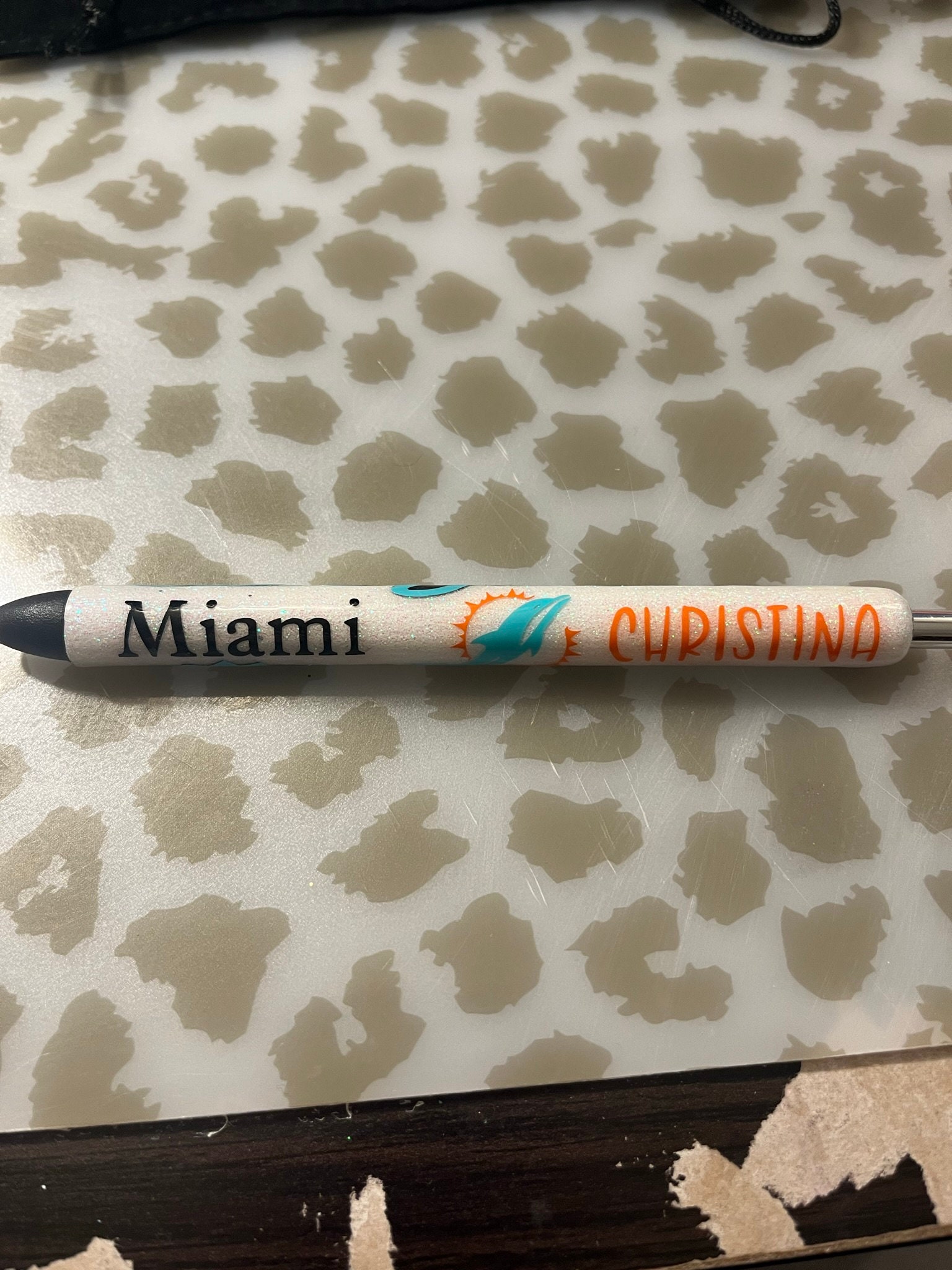 NFL Glitter Pens - Etsy