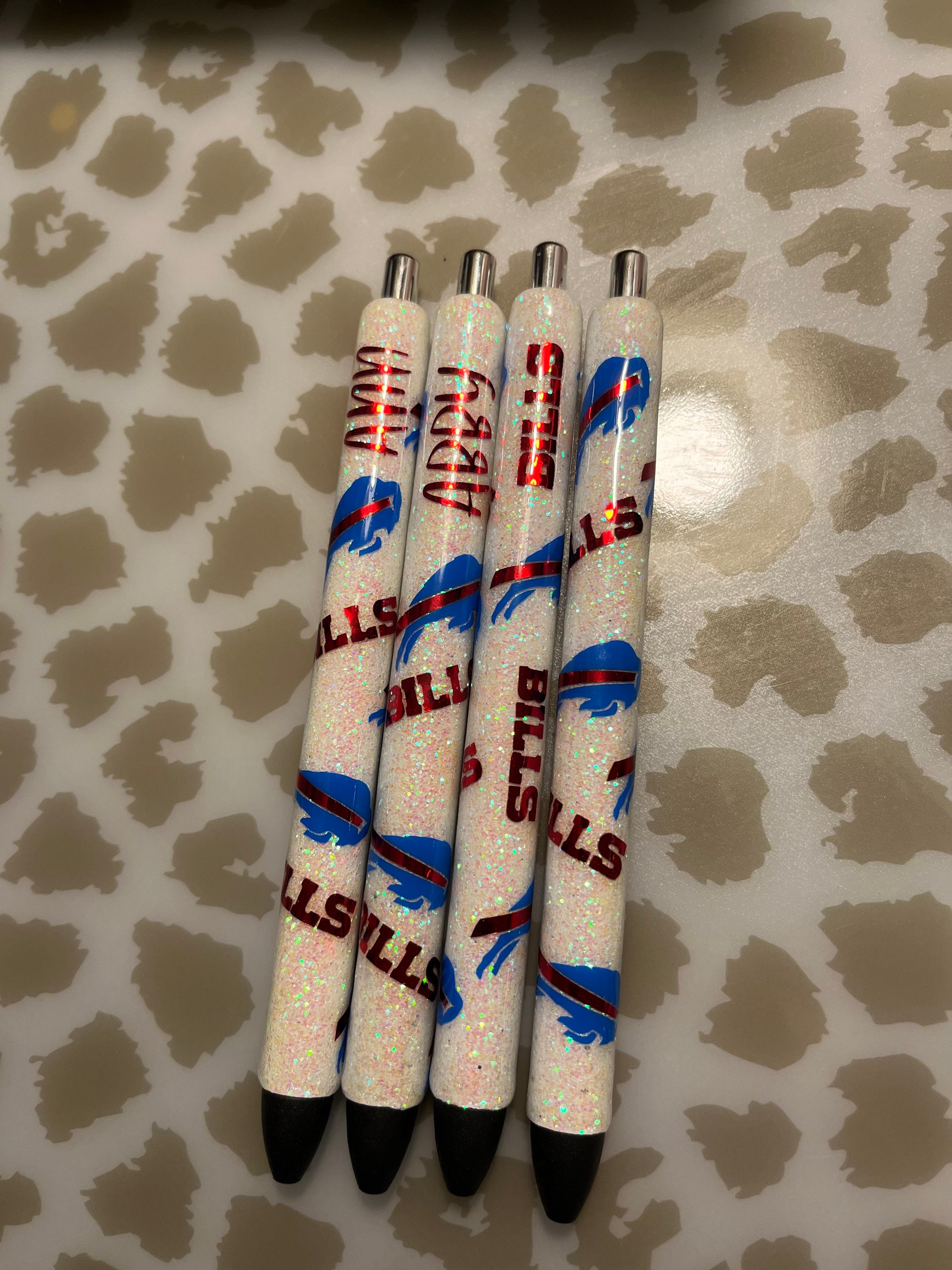 NFL Glitter Pens - Etsy