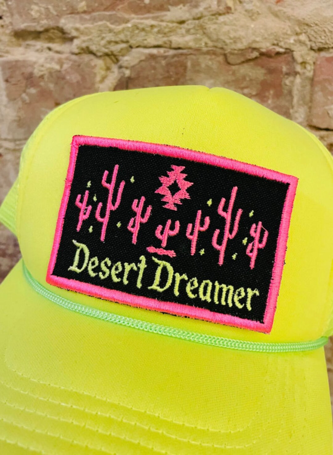 Desert Dreamer Embroidery Iron on Hat Patch - Etsy