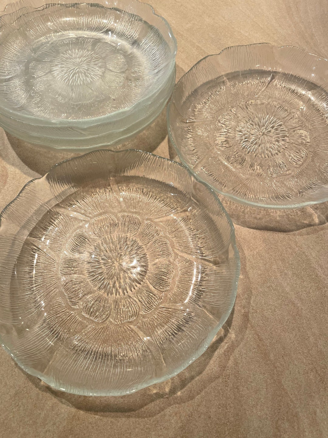 Vintage Arcoroc Aspen Serving Salad Plates, Made in France 1980’s ...