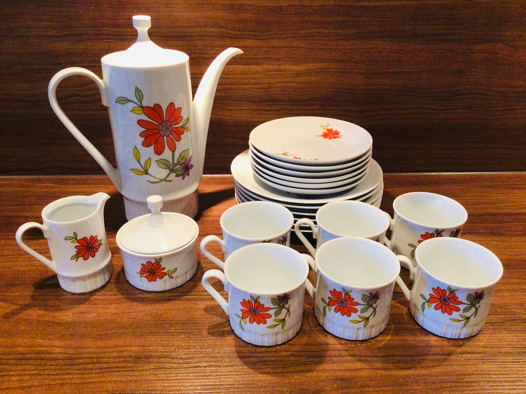 Vintage KAHLA East Germany Ceramic Coffee Set 1970s - Etsy